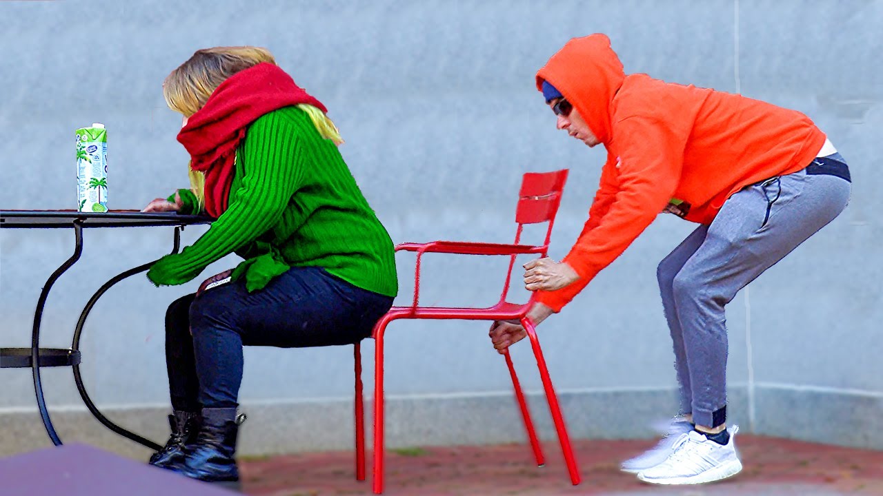Chair Pulling Switch Prank