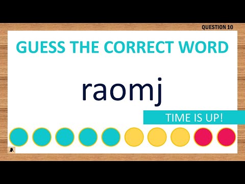[Scrambled Word Game] Can You Unscramble These Words? 5 Letters