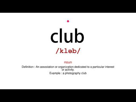 How to pronounce club - Vocab Today