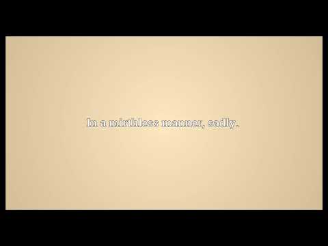 Mirthlessly Meaning