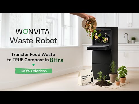 Now on Kickstarter: Wonvita Food Waste Robot - Turning Waste to Compost in 8 hrs