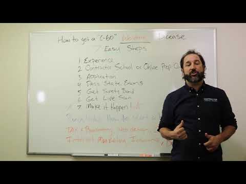 How to get a Welding Contractor License C60