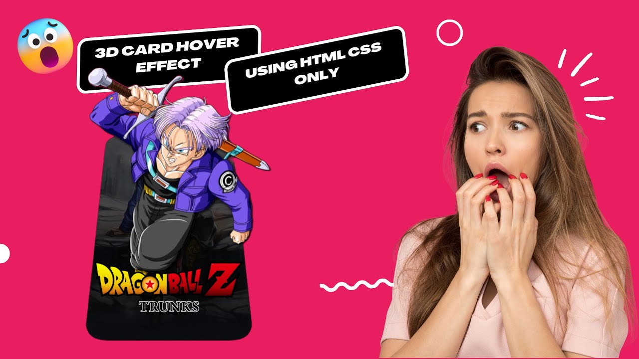 3D Card Hover Effect Using HTML CSS Only