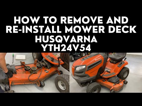 How to Remove Mower Deck Husqvarna YTH24V54