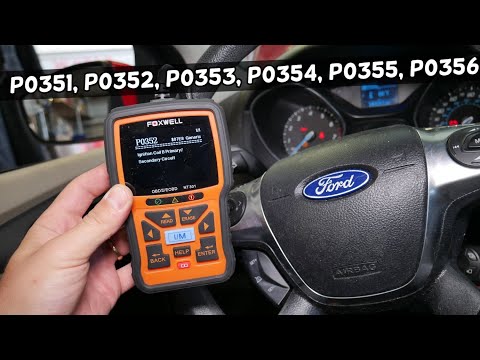 FORD ENGINE LIGHT ON CODE P0351, P0352, P0353, P0354, P0355, P0356 FIX. IGNITION COIL PROBLEM