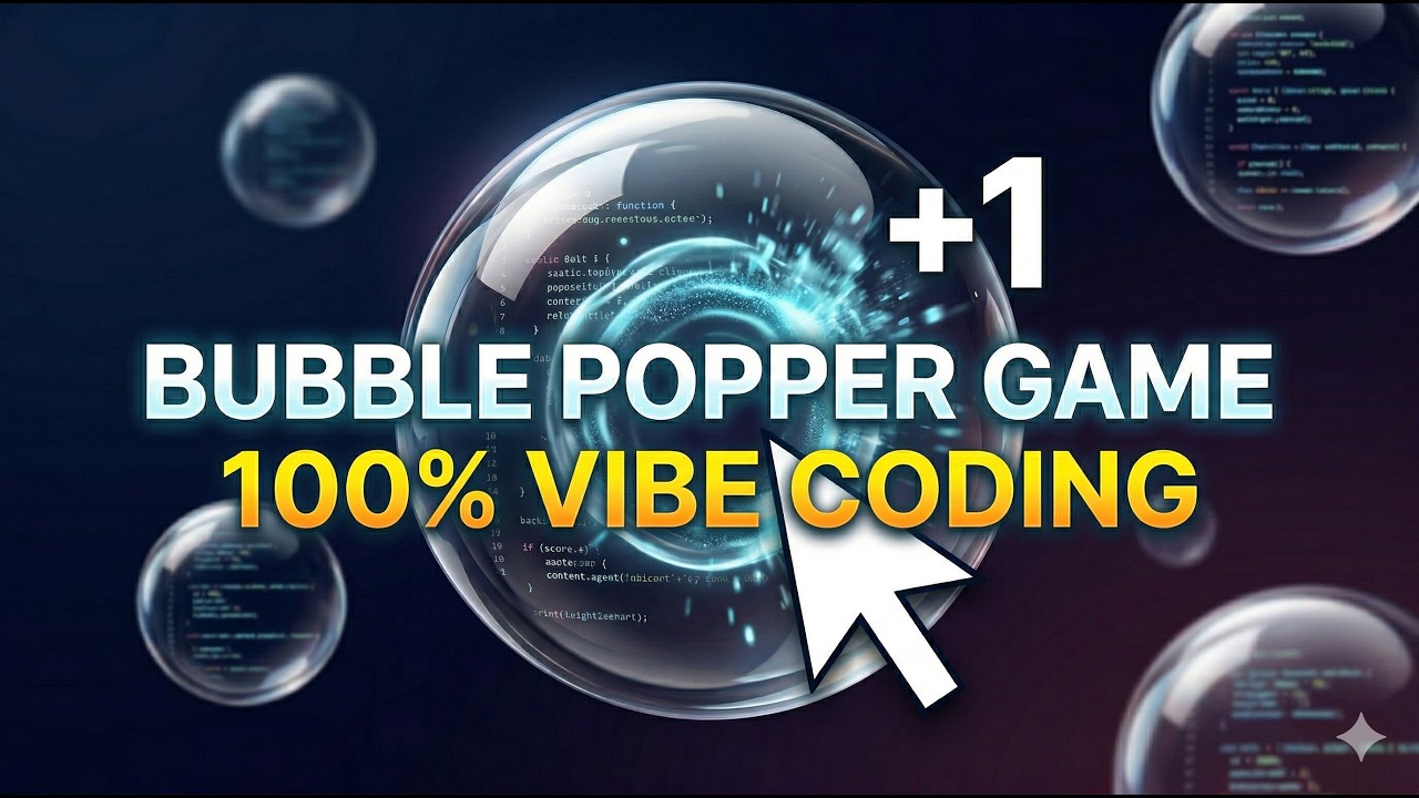 Bubble Popper - game made with VIBE CODING