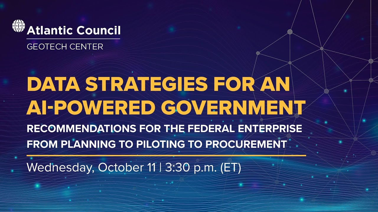 Data strategies for an AI-powered government