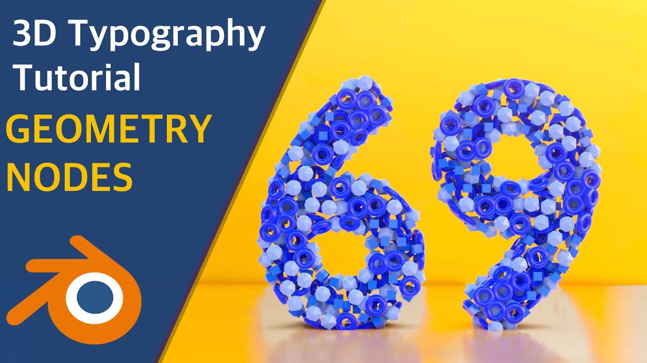Easy 3D Typography Tutorial Using Geometry Nodes | Blender 2.92