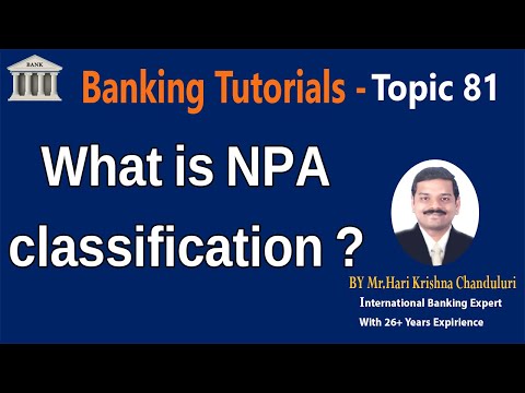 What Is NPA Classification || Topic- 81 ||Banking Tutorial ||Learn Banking Telugu|| TDL TV
