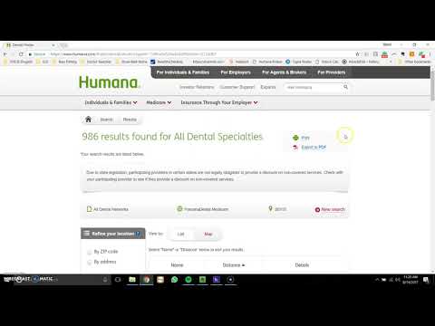 Step-by-Step How-To Dental Provider Search: Humana Medicare Advantage