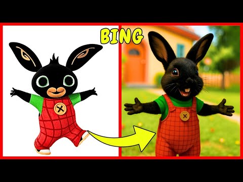 Bing Bunny Characters in Real Life: Animals, Humans & FRUITS! 🍉 😂