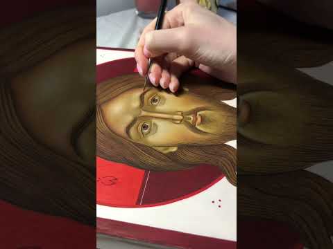 Writing the icon #art #icon #iconography #jesus