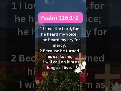 ❤️📖 Daily Bible Verses---Psalm 116:1-2 #shorts #bibleverse #god #pray #trustgod #jesus #godlovesyou