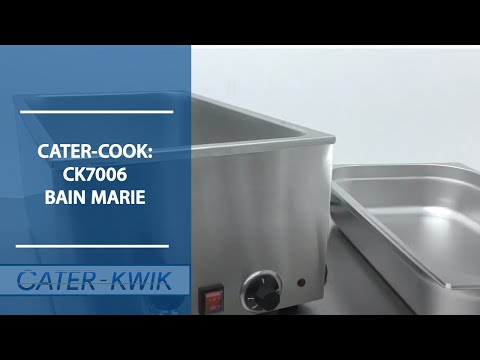Cater-Cook: How To Use CK7006 Wet Heat Bain Marie With Tap (Without Pans)