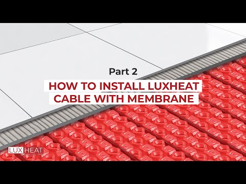 Luxheat Floor Heating Cable Installation with Uncoupling Membrane