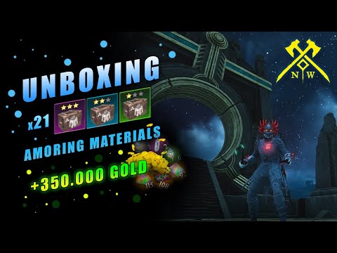 +350.000 Gold - Unboxing π¦ x21 Package of Armoring Materials | New World Aeternum Season 8