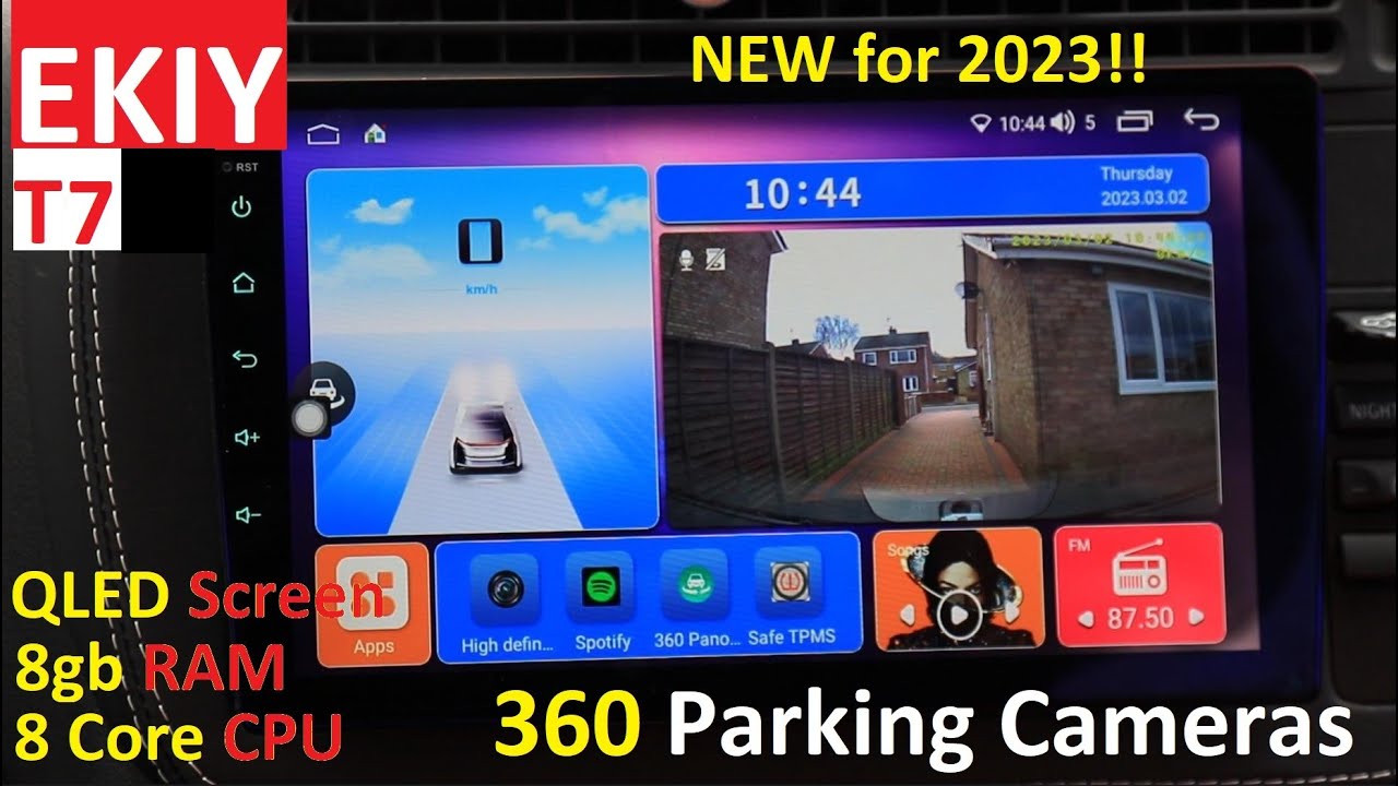 2023 EKIY T7 Flagship Android Car Head Unit - 360 Parking Cameras - 8gb RAM - 8 Core CPU - Carplay