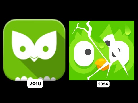 The Evolution Of Duolingo App Icons.