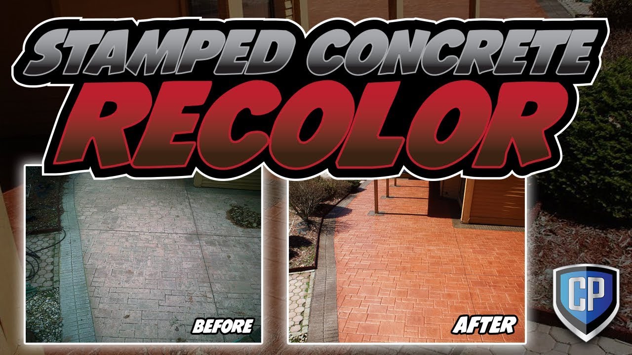 How to Recolor Stamped Concrete Floors
