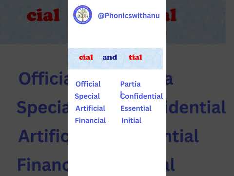 The #1 Spelling Rule You Never Knew About -cial and -tial Words