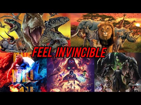 FEEL INVINCIBLE (skillet) - jurassic world, animals, monsterverse, avengers, justice league