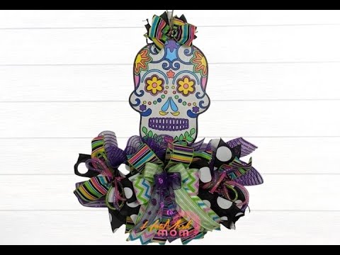 DIY Dia de los Muertos Wreath Rail Tutorial - Hot Mesh Mom