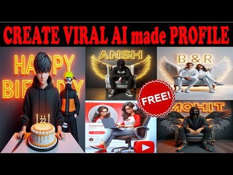how to create 3d avatar images for profile | wing name images | bing ai viral editing| free tutorial