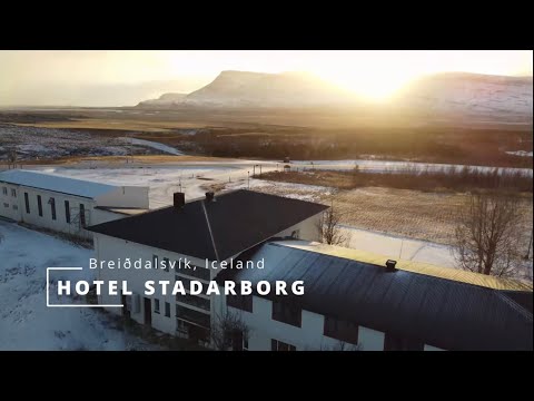 Hotel Stadarborg (Breiðdalsvík, Iceland) Aerial Serenity 4K
