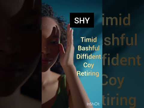 Synonyms of Shy|#shortsfeed #shortvideo #viralvideos #youtubeshorts #kanchan