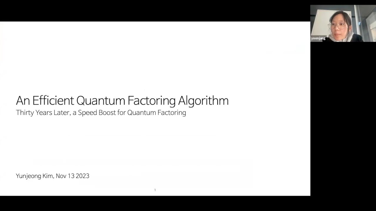 An Efficient Quantum Factoring Algorithm