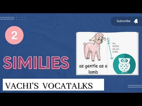 SIMILIES l As gentle as a lamb l As wise as an owl l VACHI'S VOCATALKS l VACHI AGGARWAL l ENGLISH