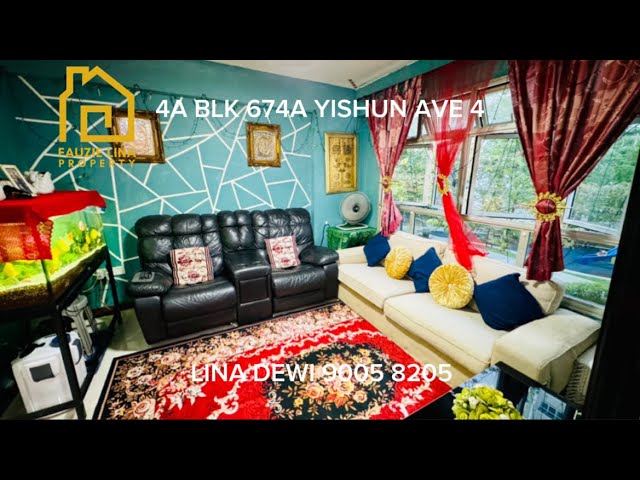 4 Room HDB for Sale in 674A Yishun Avenue 4 - 1,001 sqft