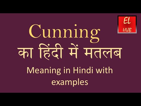 Cunning meaning in Hindi
