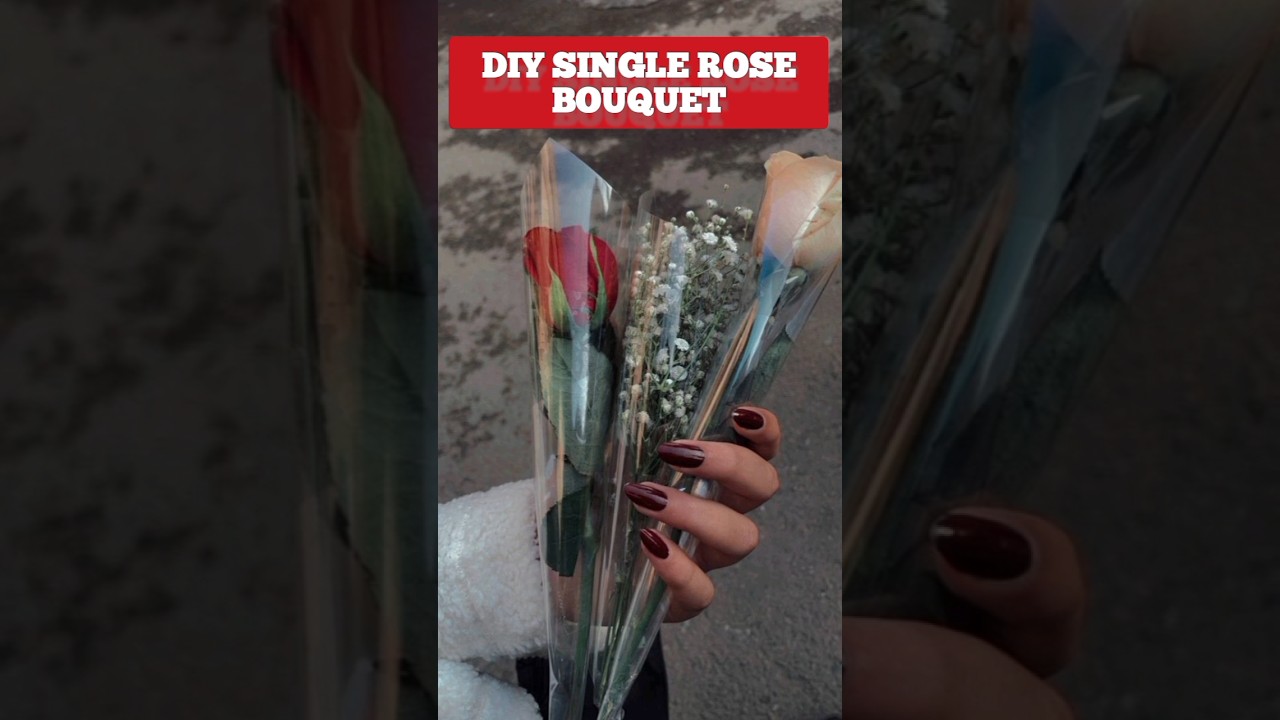 How to make single Rose bouquet #shorts #ytshortsindia #diy