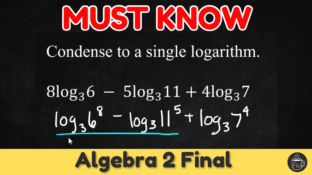 4 MINUTE Exponential & Log Review Every Student Needs Before Their Algebra 2 Final in 2026