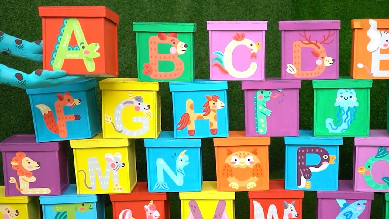 Learn English Alphabets – A-Z Letters With Surprise Box For Everyone| Fun Learning Video
