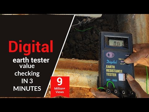How to check earth value using Digital earth resistance tester