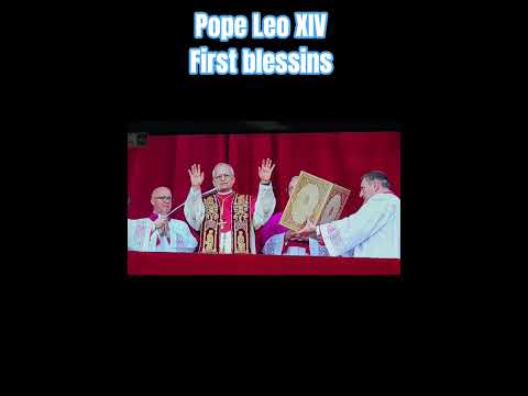 New Blessing from the new Pope Leo 14th @VaticanNews@popeLeo14