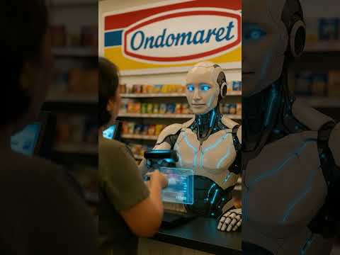 Ondomart Introduces Humanoid Cashiers in Indonesia 🇮🇩🤖 #humanoidrobot #ai #hightech