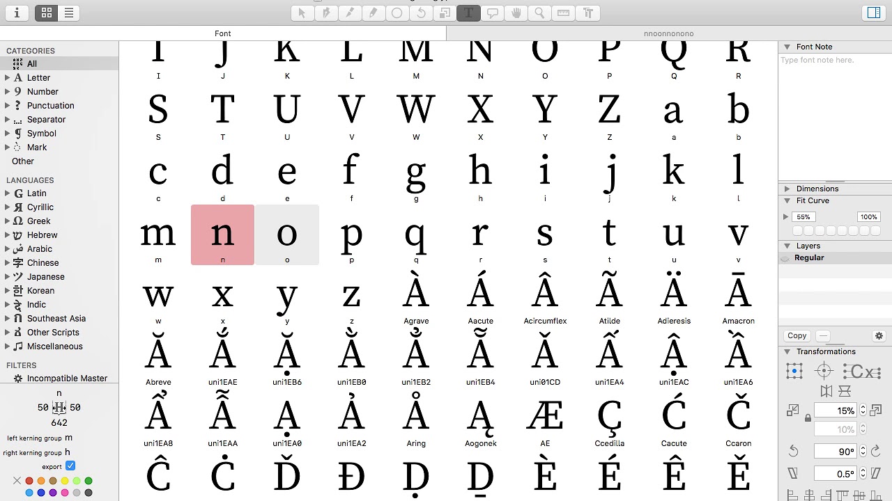 10 FItting for lowercase (serif)