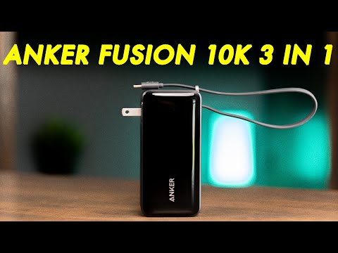 Anker Fusion 3-in-1 10K 30 Watt Power Bank with USB C Cable & Charger Review A1637 10,000mAh