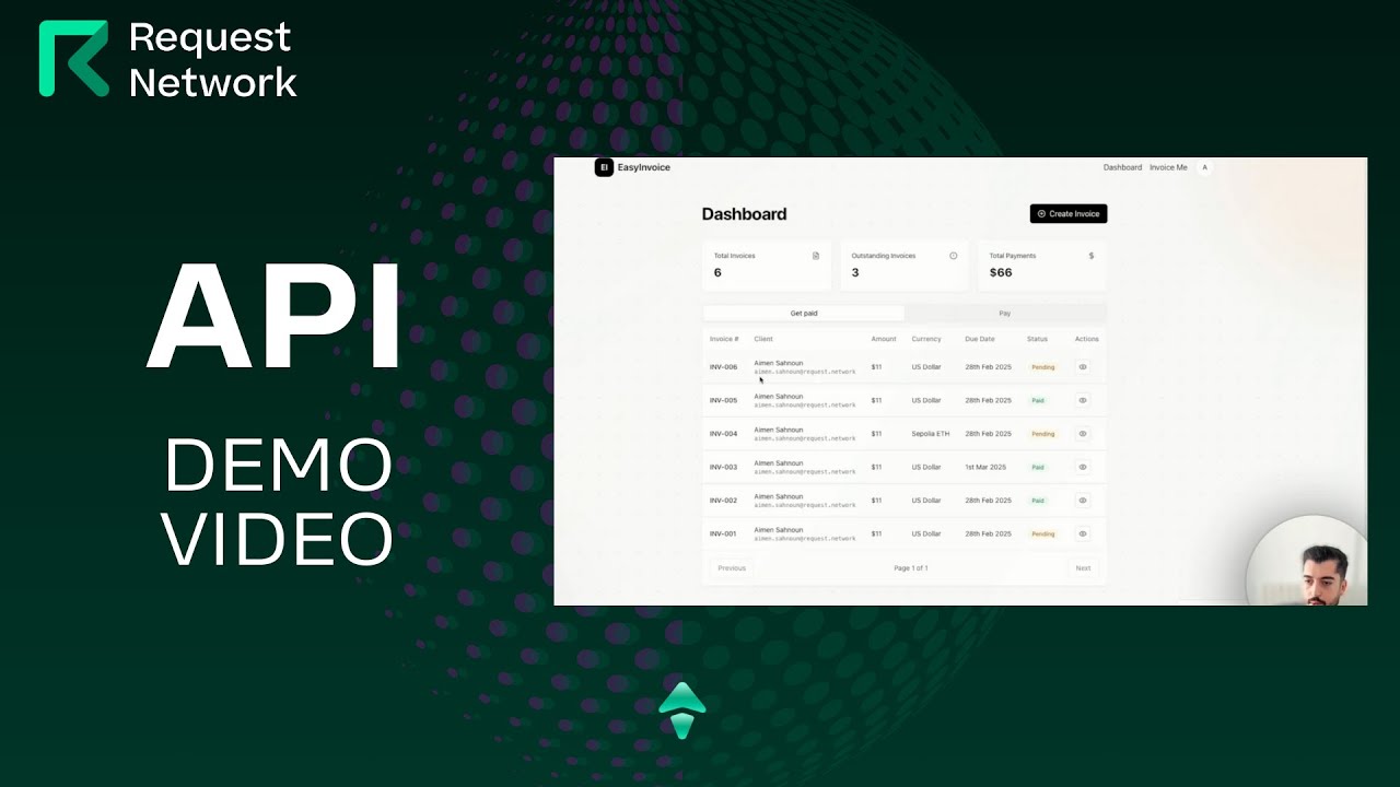 Request Network API - Demo