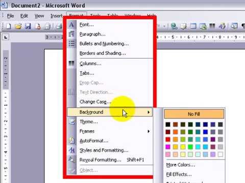 Using The Menu Bar Microsoft Word 2007