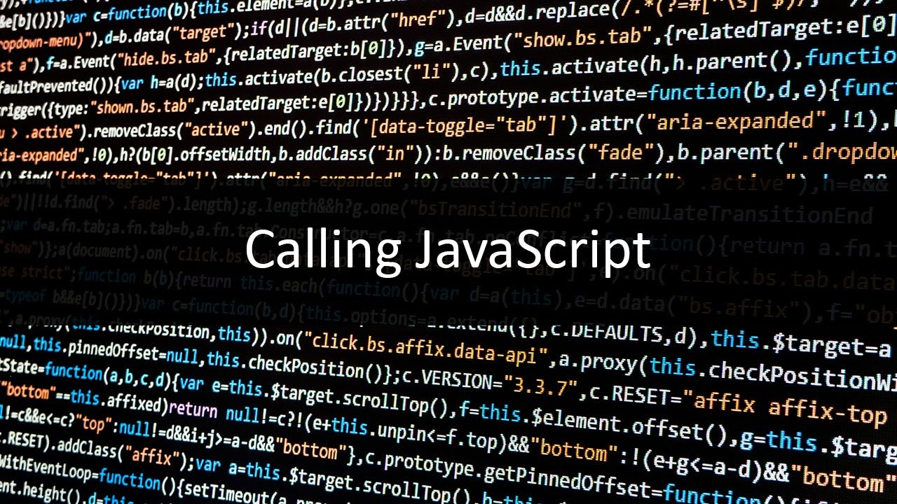 Calling JavaScript from HTML