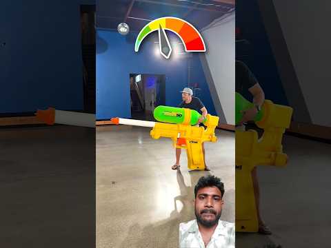 Human vs World's Largest Water Gun #shorts #viralvideo #watergun