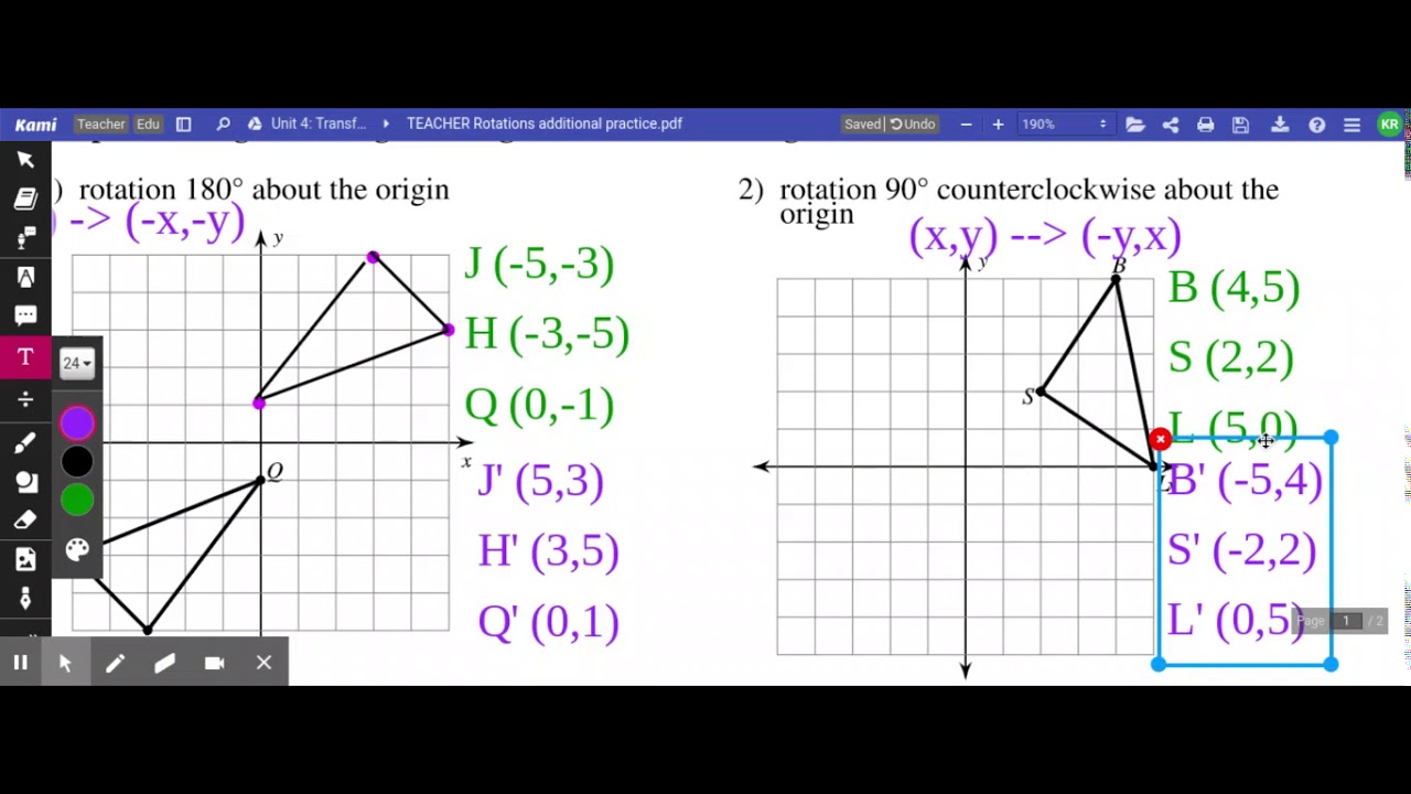 Rotations additional practice