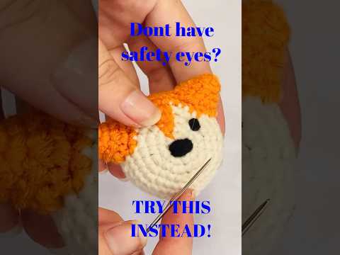 Don’t have safety eyes? Try this for your projects! ❤️✨✨#crochet #amigurumi #viral #crochetpatterns