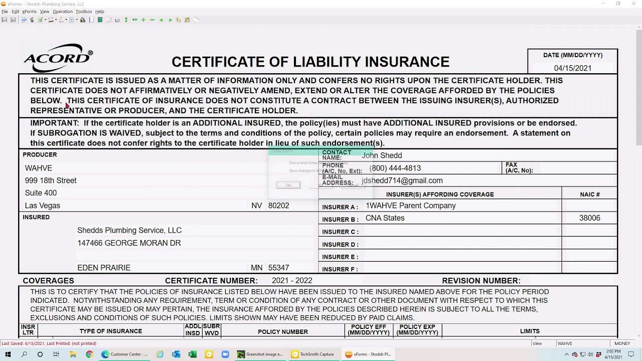 Certificates Create Master Cert