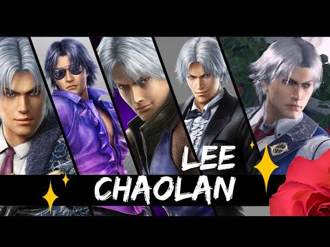 [ TEKKEN 1 - 8  ]  Lee Chaolan's Fashion Through the Years 😎  All Outfits  ✨1994 -2024🤵‍♂️