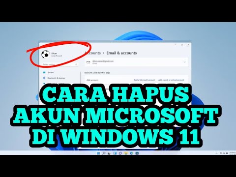 Cara Menghapus Akun Microsoft di Windows 11 | Log out Akun Microsoft di windows11